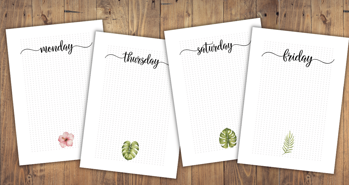 Bullet Journal Dot Grid Paper Free Printable Pages - On Your Journey