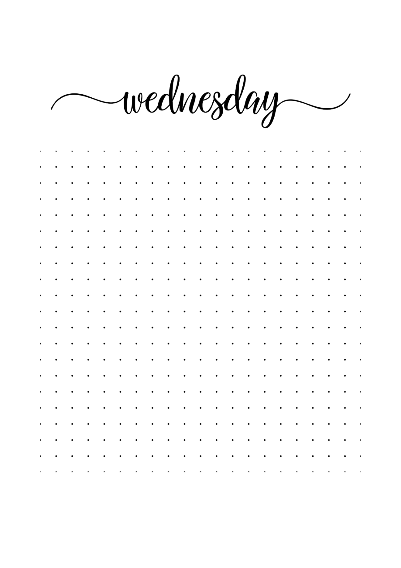 Bullet Journal Dot Grid Paper Free Printable Pages - On Your Journey