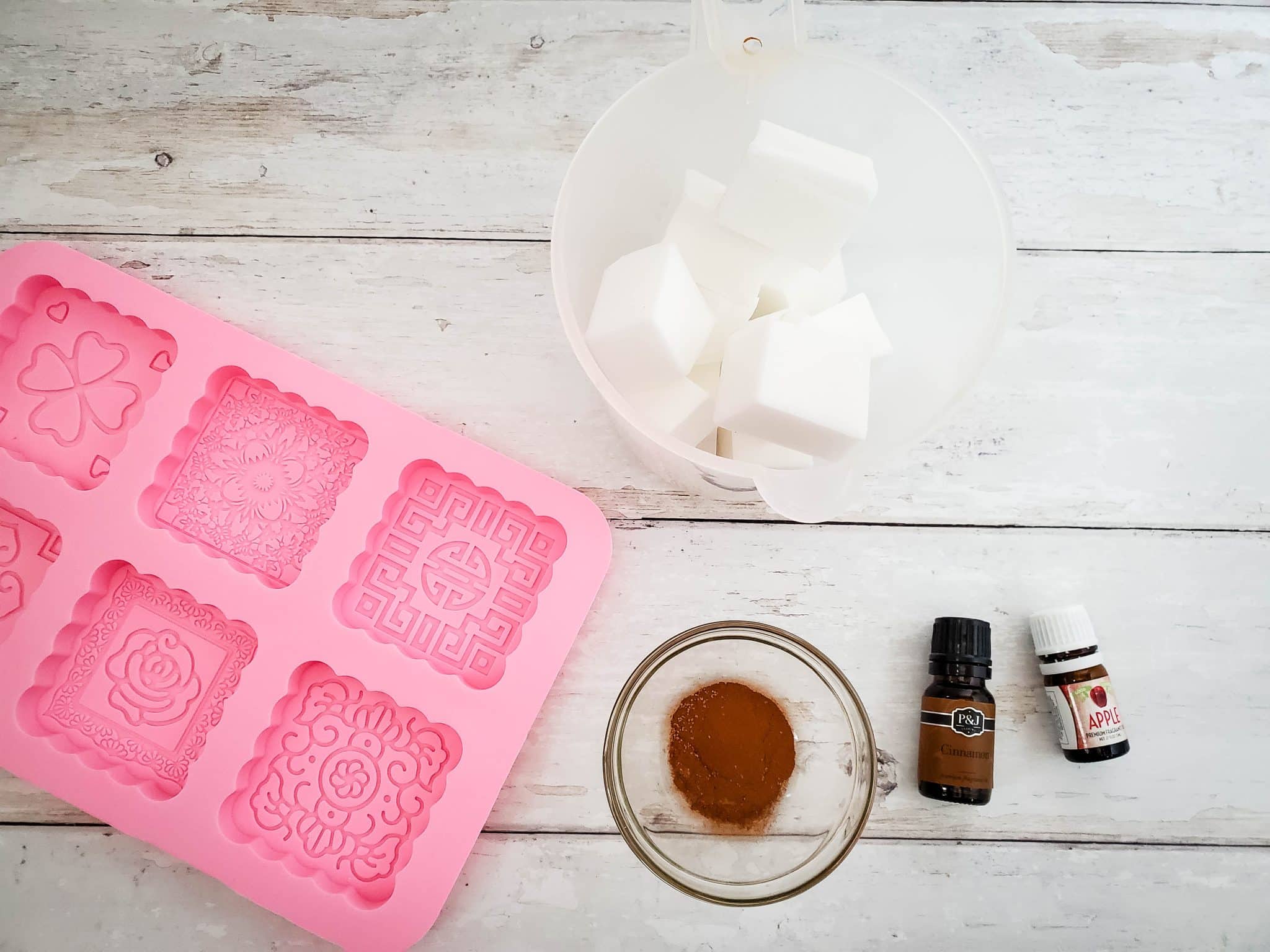 Homemade Bar Soap Recipe -Cinnamon Apple Soap Bars - On Your Journey