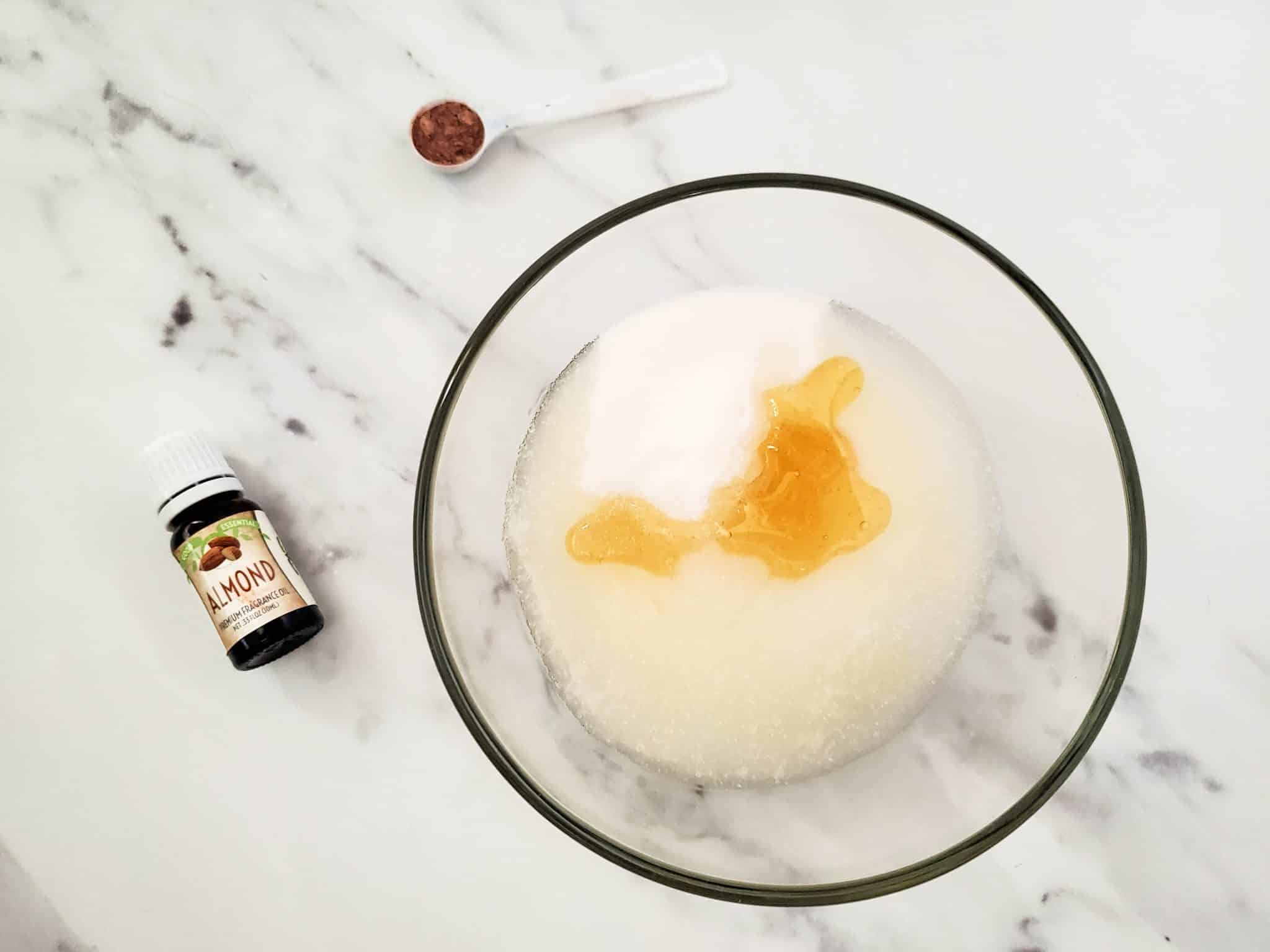 Easy Bath Scrub Recipe: DIY Honey Almond Sugar Scrub - On Your Journey