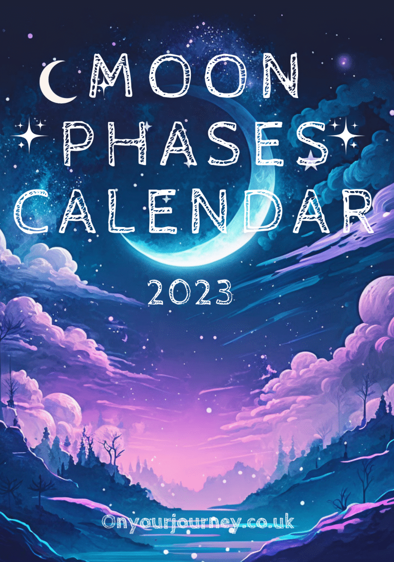 Free Printable Moon Phases Calendar 2023 - On Your Journey