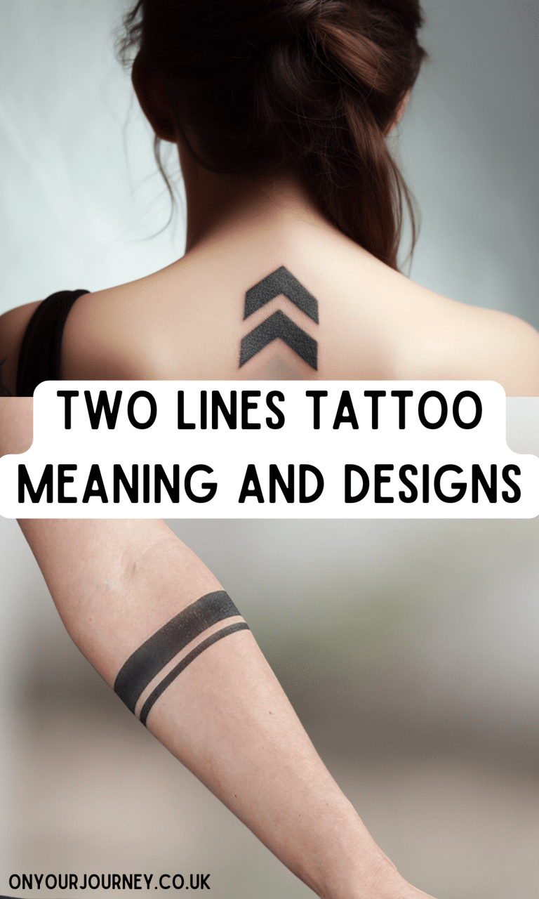 Two Lines Tattoo Meaning and Best Design Ideas - On Your Journey