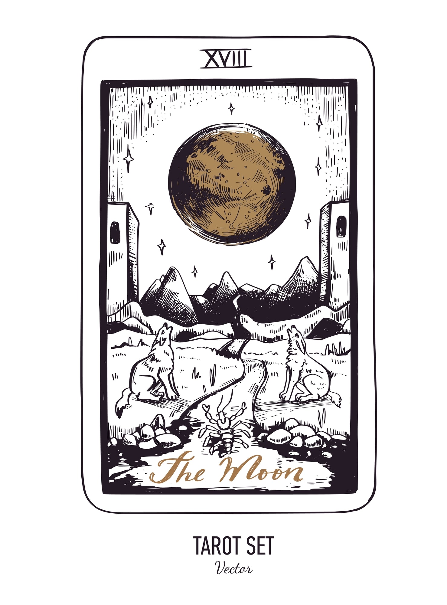The Moon Tarot Card Meaning (Reversed and Upright) - On Your Journey