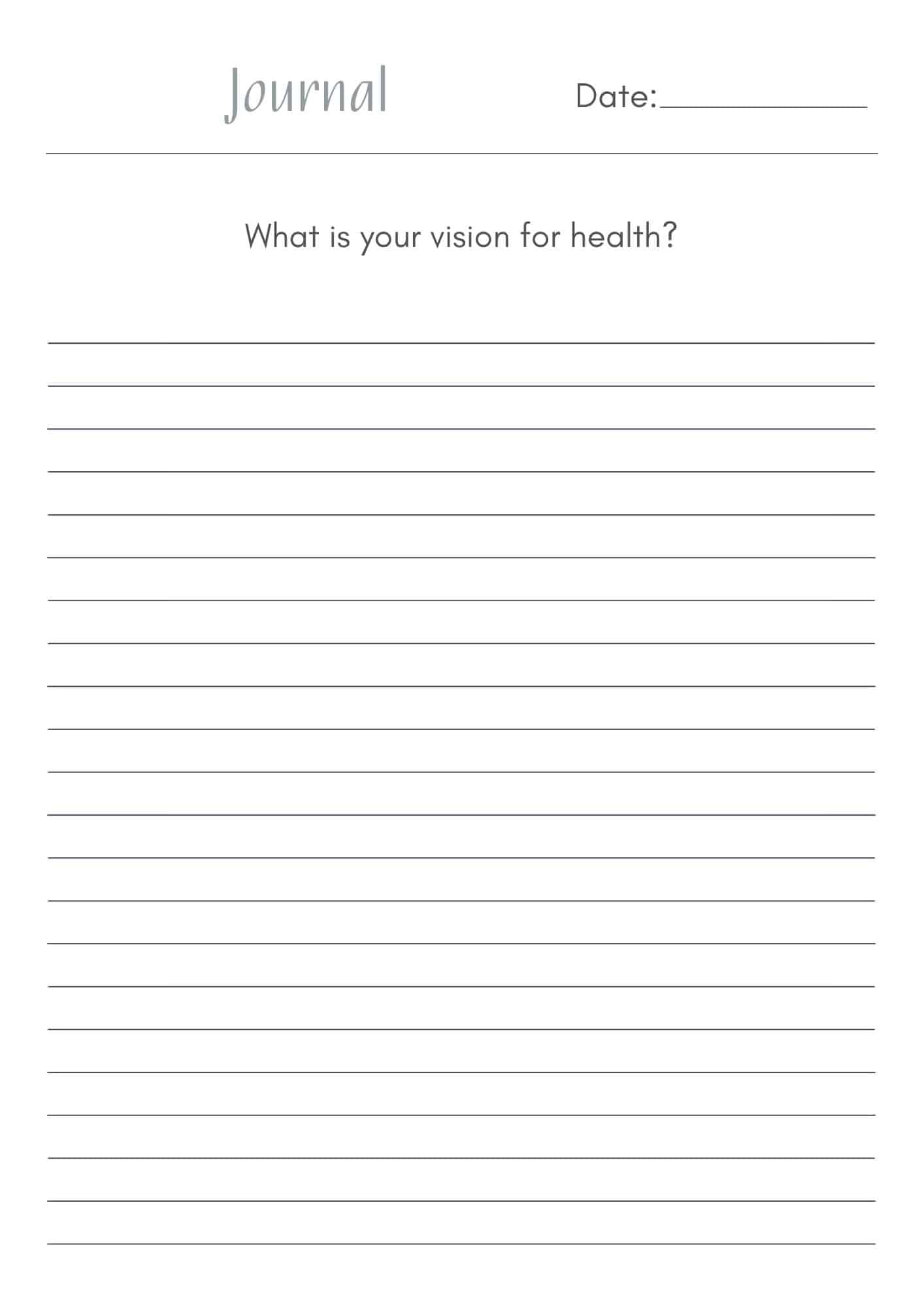 Free Printable Vision Board Journal with Prompts - On Your Journey
